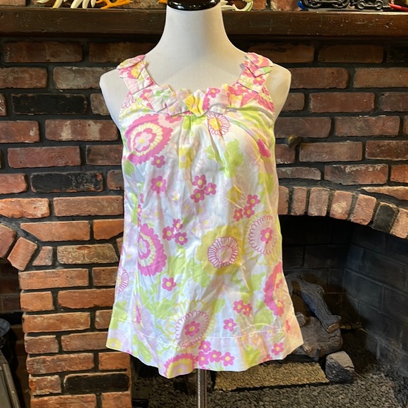 Lilly Pulitzer | Tops | Lilly Pulitzer Sleeve Less Top Size 4 | Poshmark